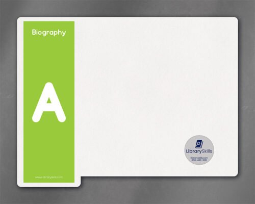 Junior Biography Shelf Marker 26-Piece Set - Style 3102 - Library Skills