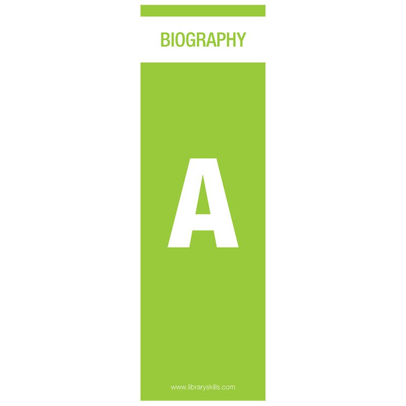 Classic Biography Shelf Divider Set - Style 3152 - Library Skills