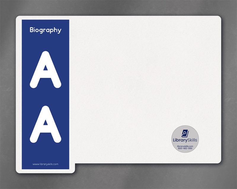 Junior Biography Shelf Marker 26-Piece Set - Style 3202 - Library Skills