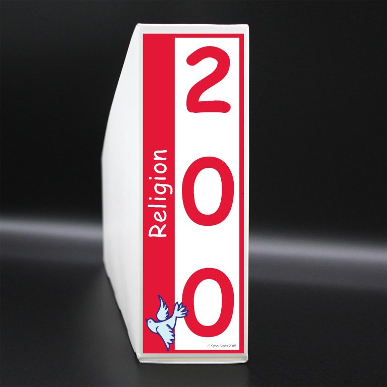 Shelf Divider Set - Color Coded Graphic Junior Nonfiction Set A - 10 pc ...