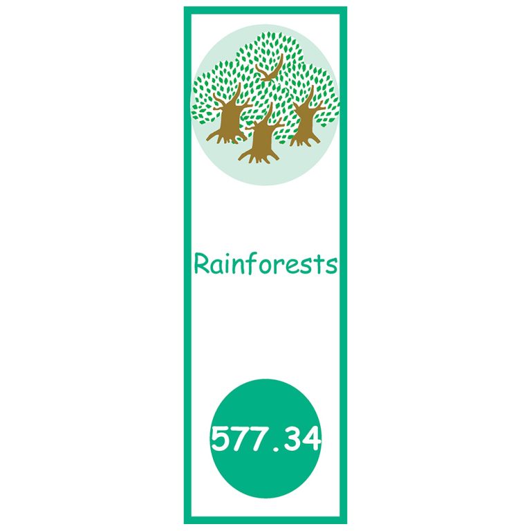Shelf Divider Set - Color Coded Graphic NF - Expanded Set #A2 - Library ...