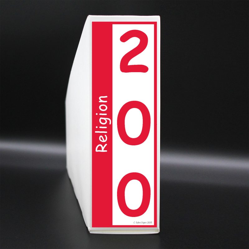 Shelf Divider Set – Color Coded Nonfiction Set B – 10 pc. – Style 3810 ...